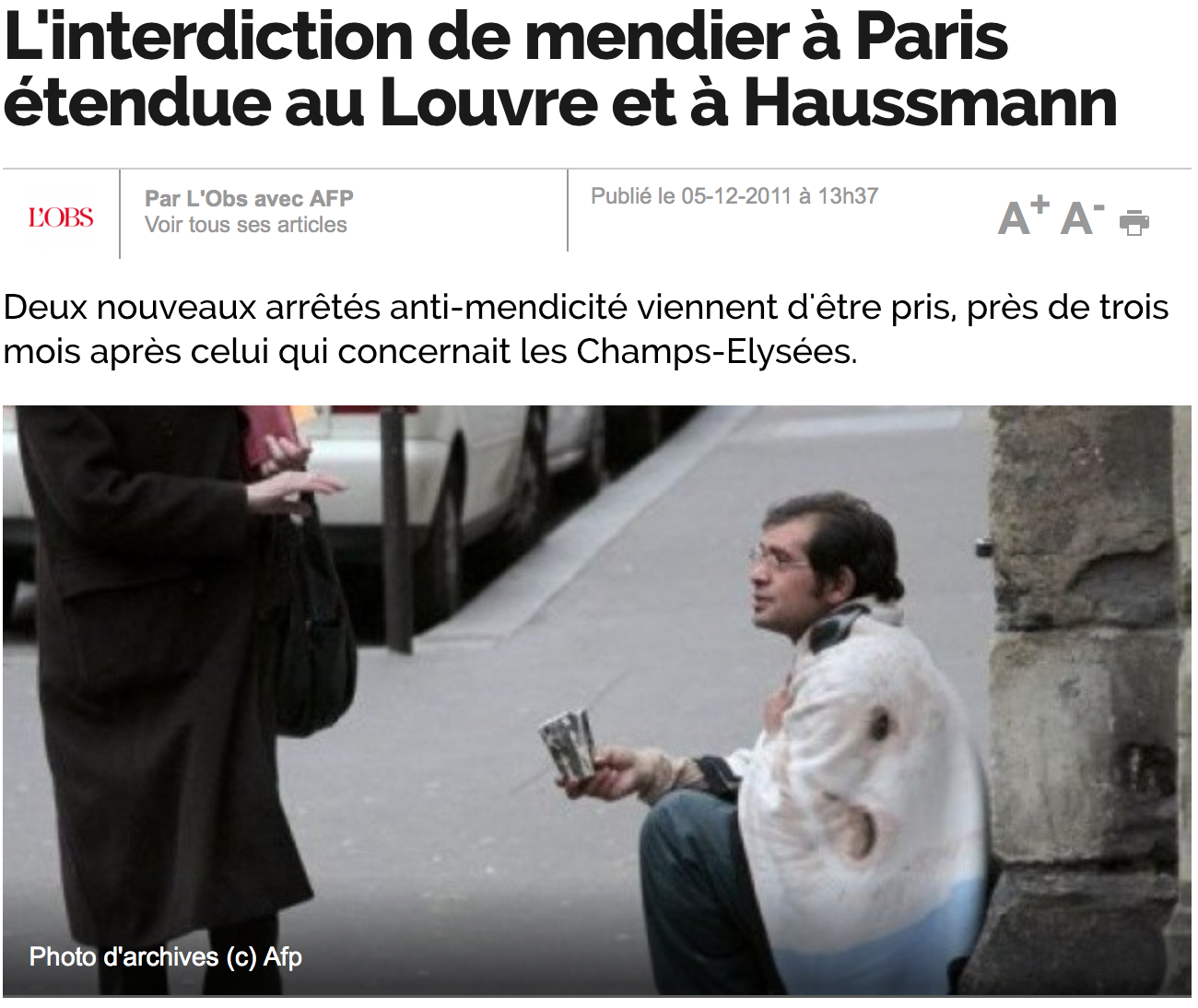 Mendicité : quand seule une image cache une réalité plurielle - OAI13